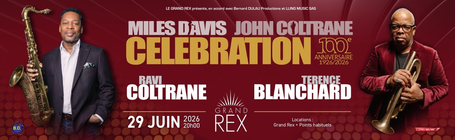 TERENCE BLANCHARD & RAVI COLTRANE - Spectacles & Concerts - Le Grand Rex